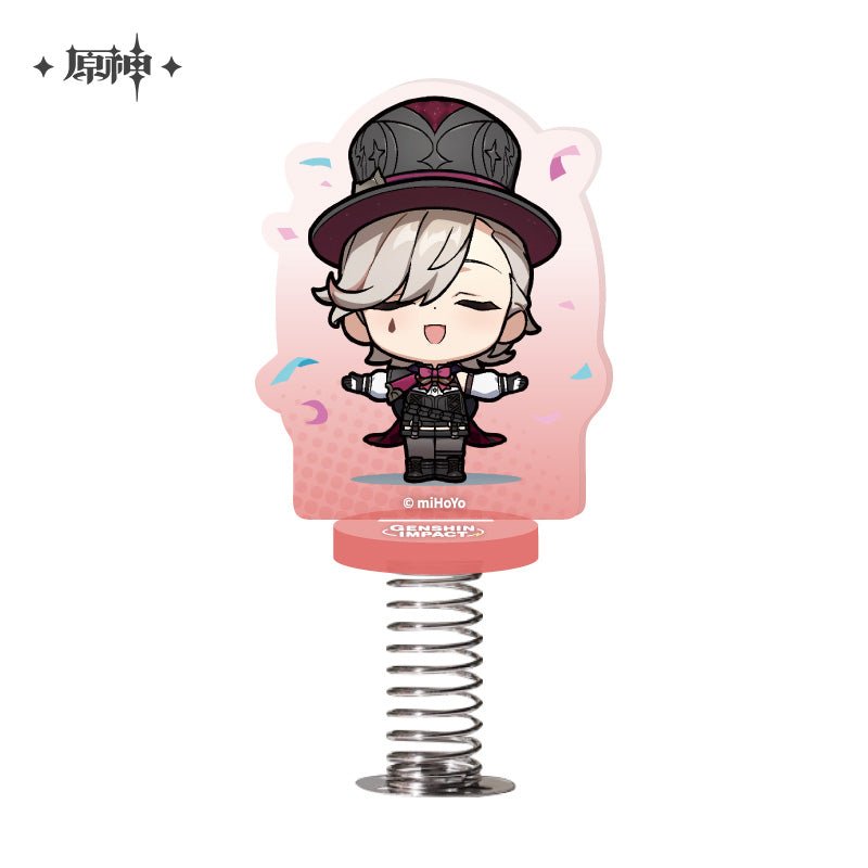 Genshin Impact Official Fontaine Character Chibi Cute Shake Toy