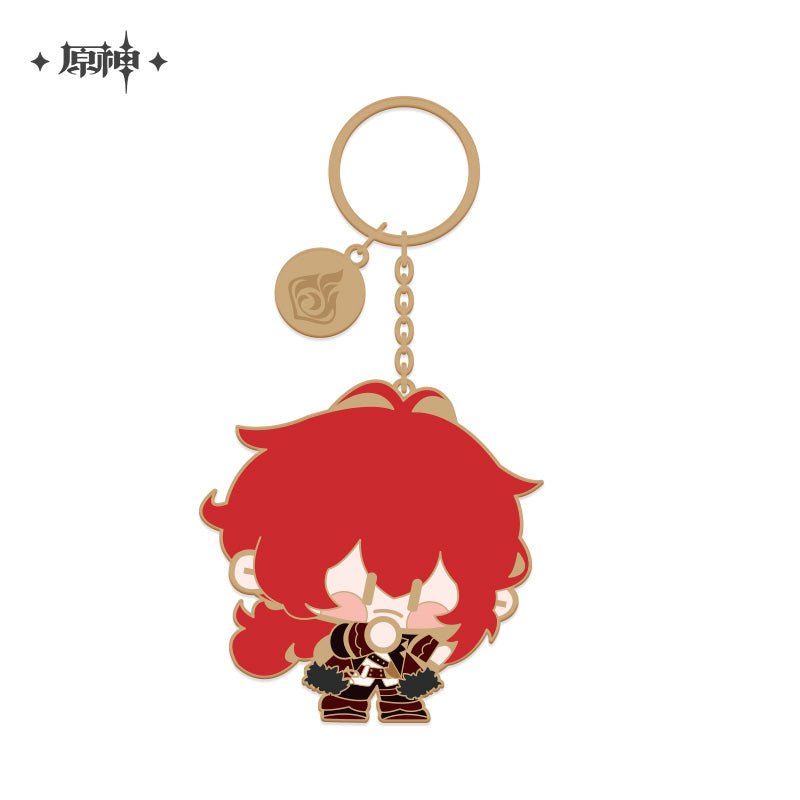 [OFFICIAL] Genshin Impact Cute Character Metal Keychain