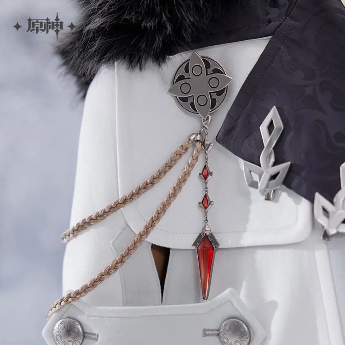 Genshin Impact Frost and Flame Fatui Harbinger Impression Brooch Set