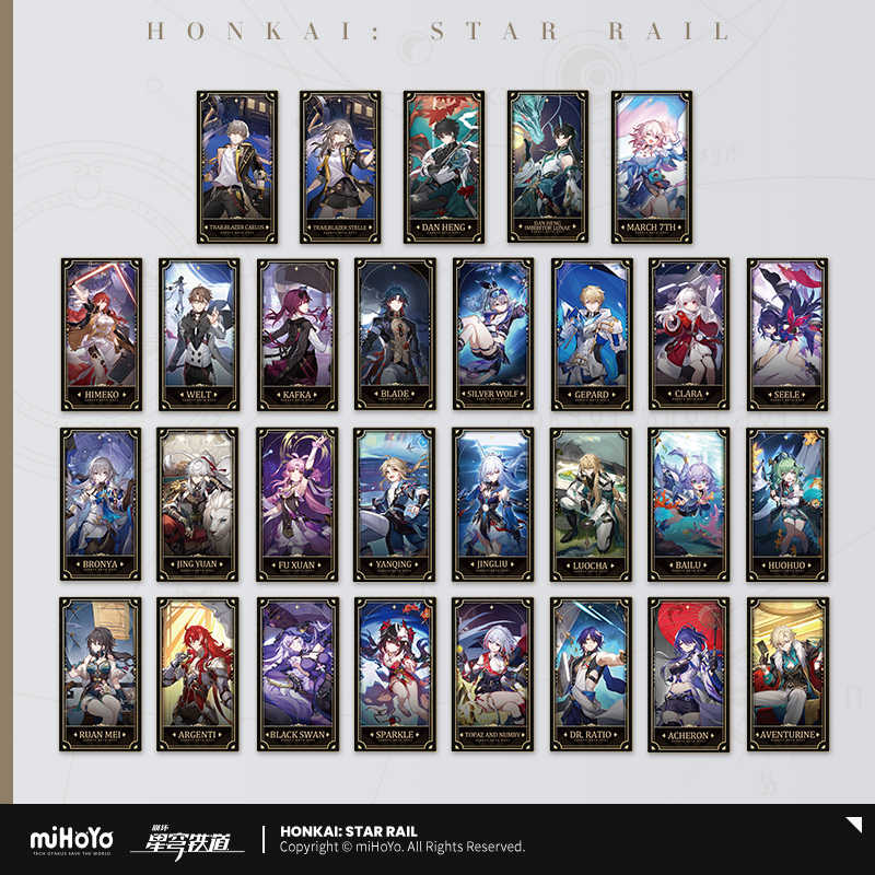 Honkai Star Rail 1st Anniversary Collectible Card Set