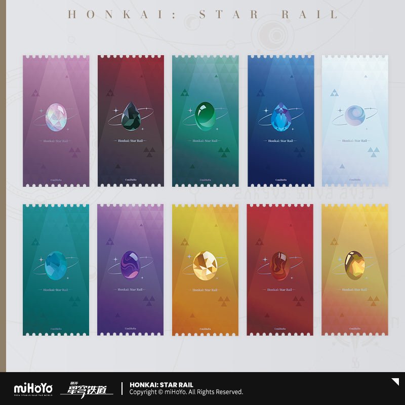 Honkai Star Rail The Ten Stonehearts Laser Ticket Set