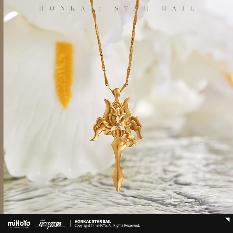 Honkai Star Rail Luocha Prayer of Abyss Flower Themed Necklace
