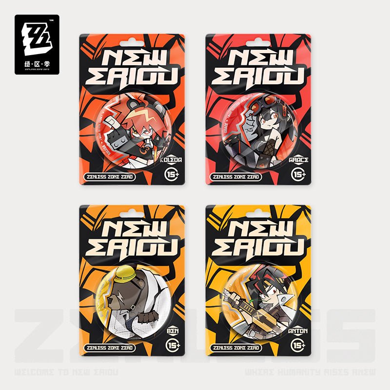 Official ZZZ New Eridu Series Chibi Badge - Belobog Heavy Industries